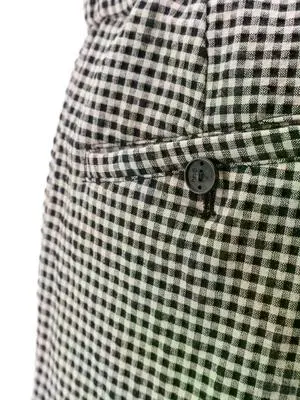 HEVO Checked Wide Leg Tailored Shorts