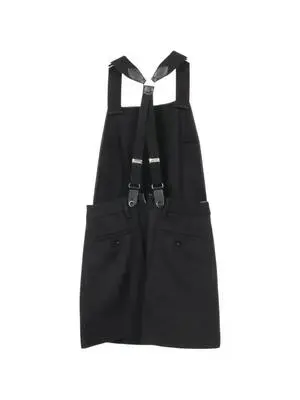 Prada Wool Gabardine Suspenders Mini Dress