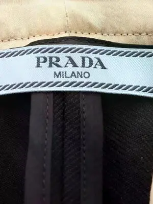 Prada Wool Gabardine Suspenders Mini Dress