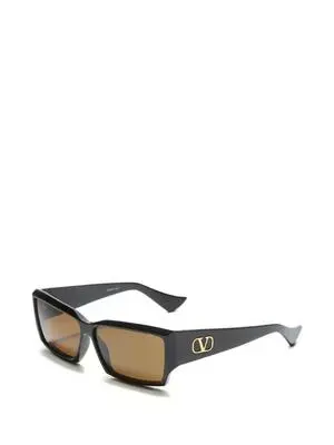Valentino Garavani Vlogo Signature Rectangular-frame Sunglasses