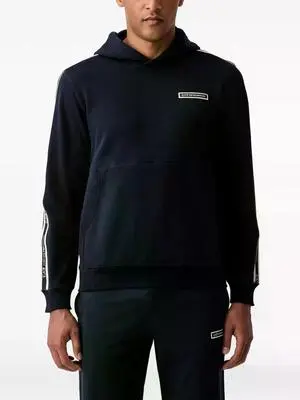 EA7 Logo-tape Hooded Hoodie - Blue