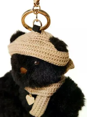 TWINSET Faux-fur Bear Key Ring