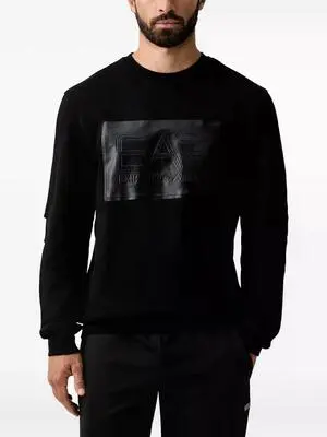 EA7 Crewneck Sweatshirt With Logo Print