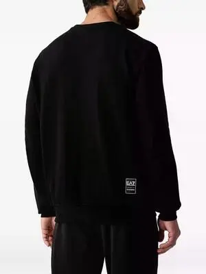 EA7 Crewneck Sweatshirt With Logo Print