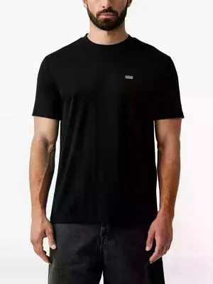 EA7 Logo-plaque Short-sleeve T-shirt - Black