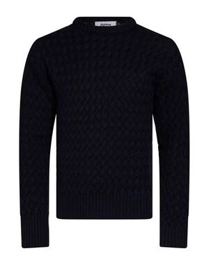 Alpha Studio Merino Wool Crewneck Sweater - Blue