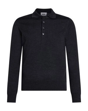 Alpha Studio Merino Wool Sweater - Charcoal
