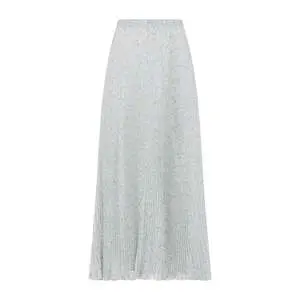 ERMANO SCERVINO Ermanno Scervino Plisse Printed Midi Skirt - Multicolor