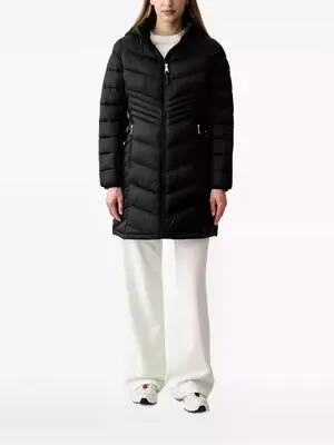 Dkny Quilted Hooded Jacket - Black