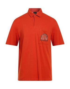 Armani Exchange Polo Shirt Rust Size Cotton - Red
