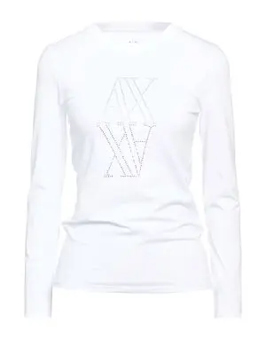 Armani Exchange Long Sleeve Crewneck T-shirt With Appliqu