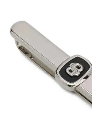 BOSS Logo-plaque Tie Clip - Silver