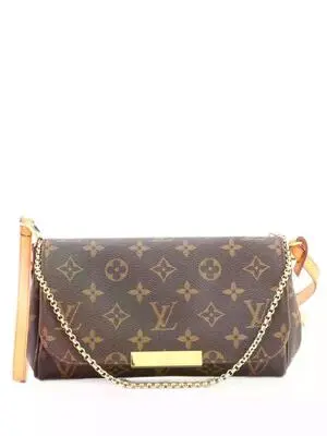 LOUIS VUITTON Favorite Handbag Monogram Canvas Pm Clutch Bag - Brown