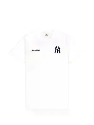 SPORTY & RICH Logo-detail Crew-neck T-shirt - White