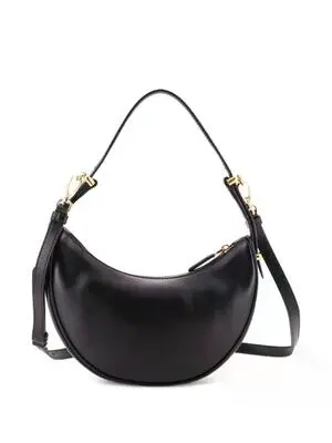 Prada Half Moon Leather Small Hobo Bag - Black