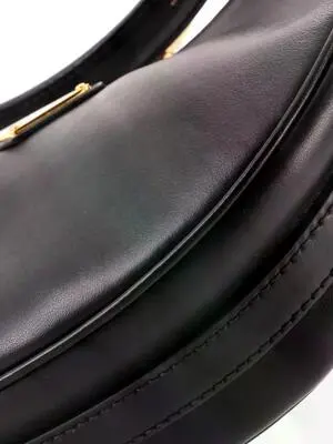 Prada Half Moon Leather Small Hobo Bag - Black