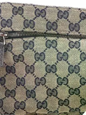 Gucci Vintage Double Gg Canvas Belt Bag - Blue