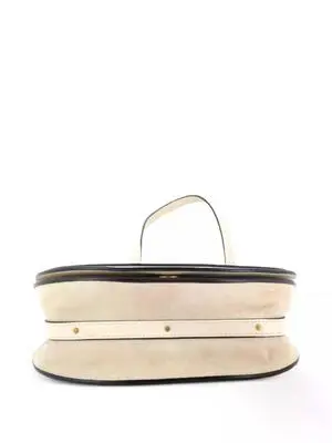 Chloé Nile Leather Medium Crossbody Bag With Hoop Handle - Neutrals