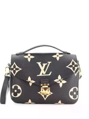 LOUIS VUITTON Pochette Métis Monogram Empreinte Giant Crossbody Bag - Black