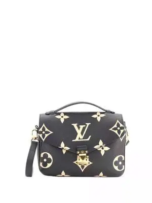 LOUIS VUITTON Pochette Métis Monogram Empreinte Giant Crossbody Bag - Black