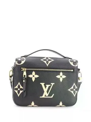 LOUIS VUITTON Pochette Métis Monogram Empreinte Giant Crossbody Bag - Black