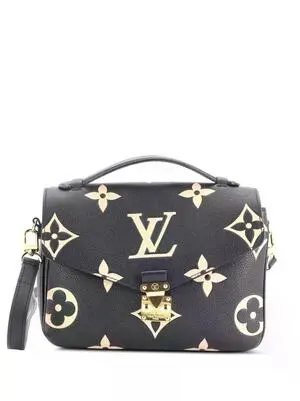LOUIS VUITTON Pochette Métis Monogram Empreinte Giant Crossbody Bag - Black