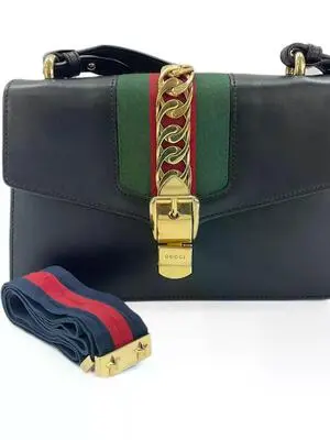 Gucci Sherry Line Shoulder Bag - Black
