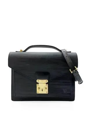 LOUIS VUITTON Monceau Epi Tote Bag - Black