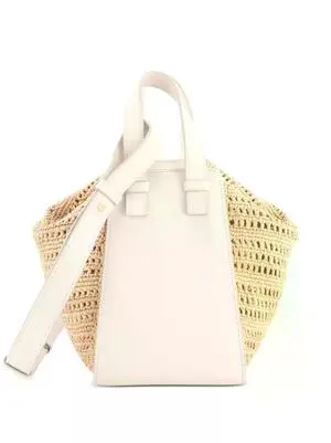 LOEWE Loewe Hammock Raffia Compact Hobo Bag