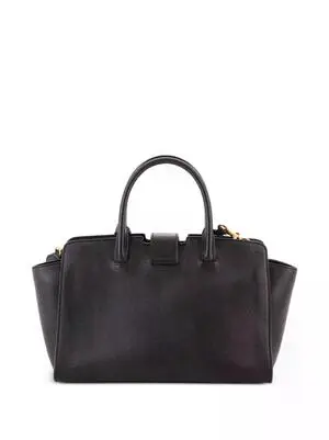 Saint Laurent Monogram Cabas Downtown Leather Baby Satchel - Black