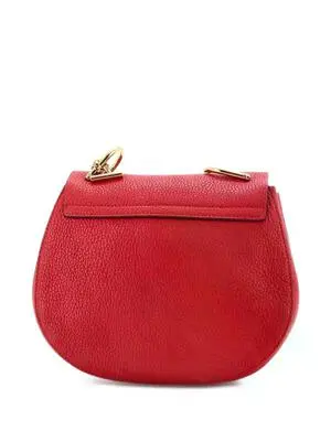 Chloé Drew Leather Small Crossbody Bag - Red
