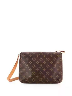 LOUIS VUITTON Musette Tango Handbag Monogram Canvas Shoulder Bag - Brown