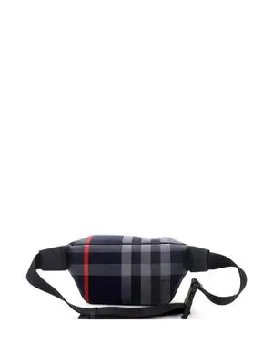 Burberry Sonny House Check Canvas Belt Bag - Blue