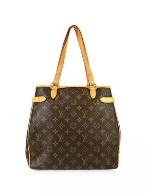 LOUIS VUITTON 2006 Batignolles Vertical Monogram-pattern Tote Bag - Brown