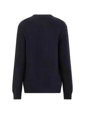 SLOWEAR Ribbed-knit Crew-neck Sweater