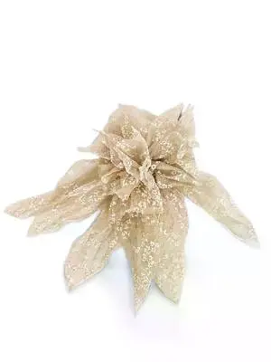 Alberta Ferretti Floral-print Silk Brooch