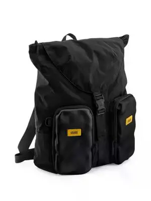CRASH BAGGAGE Buckle-fastening Pocket-detail Backpack - Black