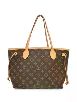LOUIS VUITTON 2010-2020s Monogram Neverfull Pm Tote Bag - Brown
