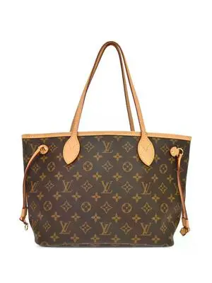 LOUIS VUITTON Monogram Neverfull Pm Tote Bag - Brown
