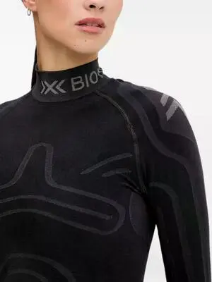X-BIONIC Logo-print High-neck Top