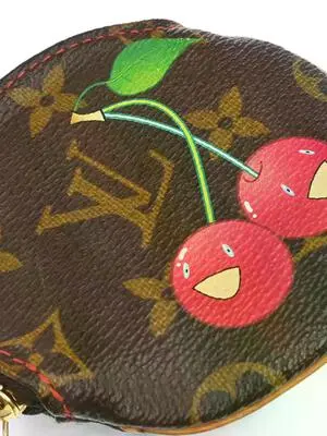 LOUIS VUITTON X Takashi Murakami 2005 Monogram Cerises Coin Case