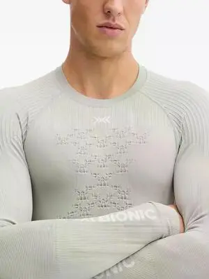 X-BIONIC Ribbed-knit Perforated Long-sleeve Top