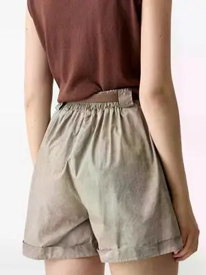 HAVEONE Belted Pleated Shorts