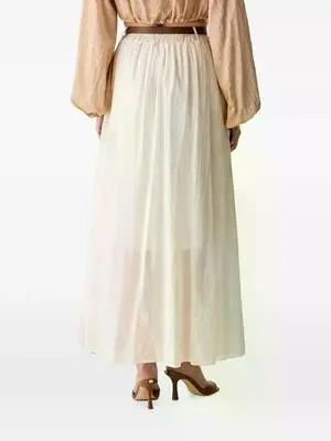 HAVEONE Elasticated-waistbelt-loops Maxi Skirt