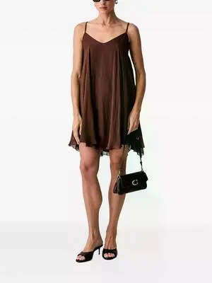 HAVEONE Flared V-neck Mini Dress