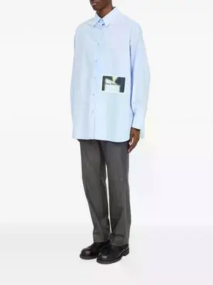 MAISON MARGIELA Graphic-print Button-down Shirt