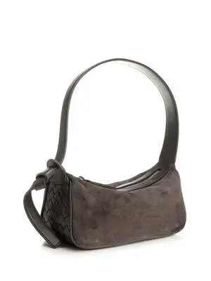 Bottega Veneta Suede And Nappa Intrecciato Shoulder Bag