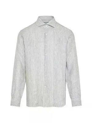 ALESSANDRO GHERARDI Striped Linen Shirt
