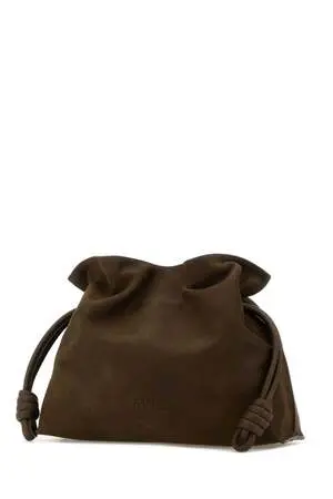 Loewe Nabuk Medium Flamenco Clutch - Brown