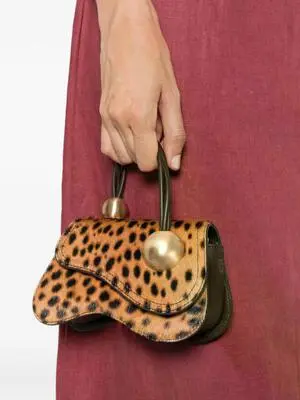 Cult Gaia Mini Kazia Leopard-print Crossbody Bag - Neutrals